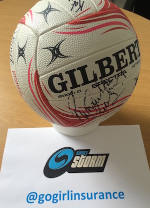 Surrey Storm Signed Netball Giveaway - Go Girl Insurance