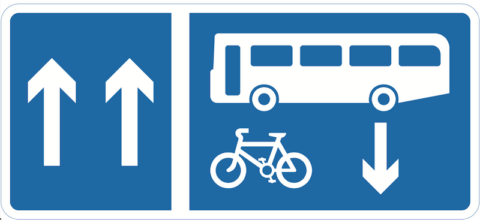 What is a Contraflow Traffic System? Sign & Questions – Go Girl